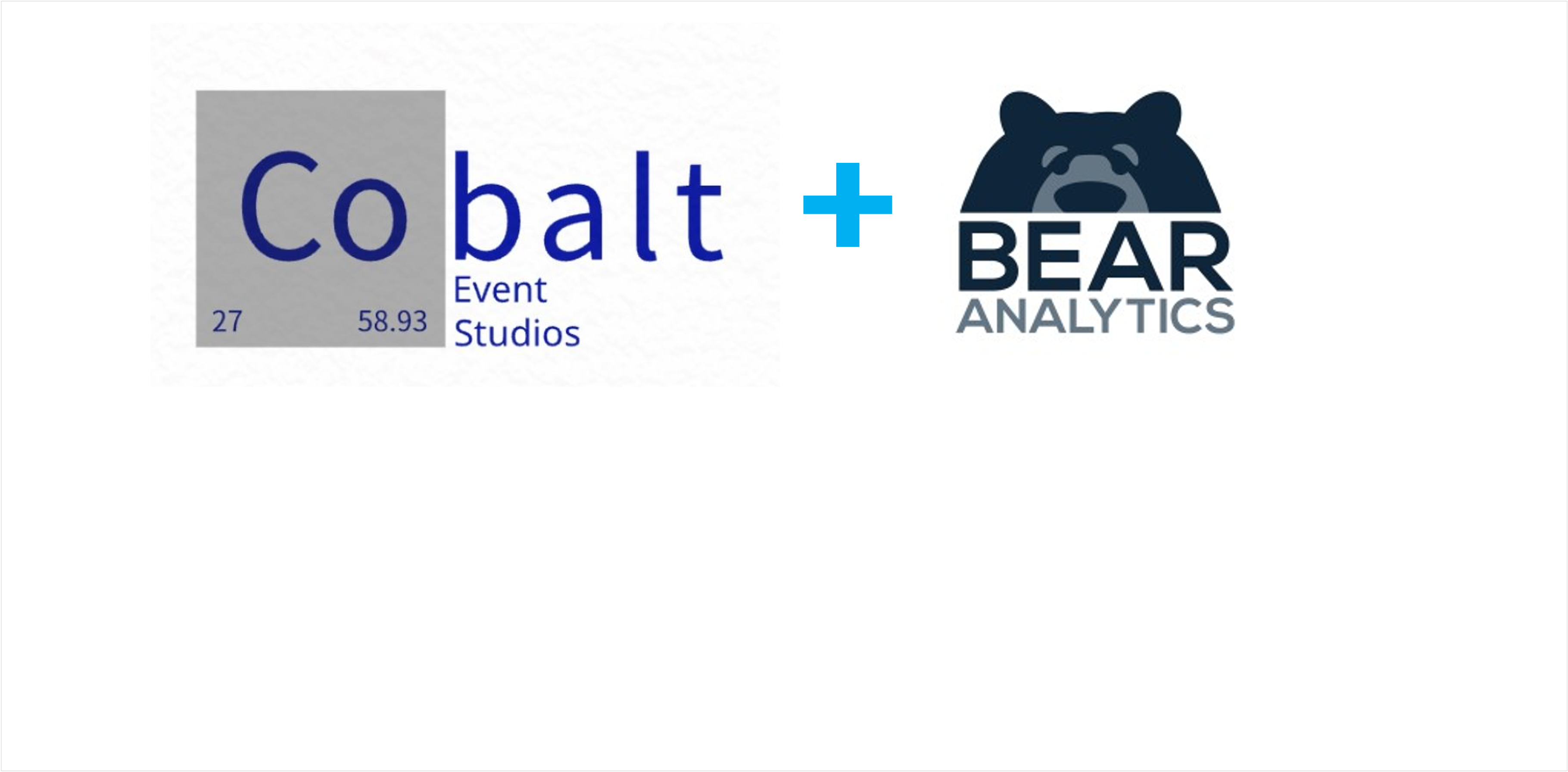 Cobalt Event Studios℠ and Bear Analytics Announce New Partnership